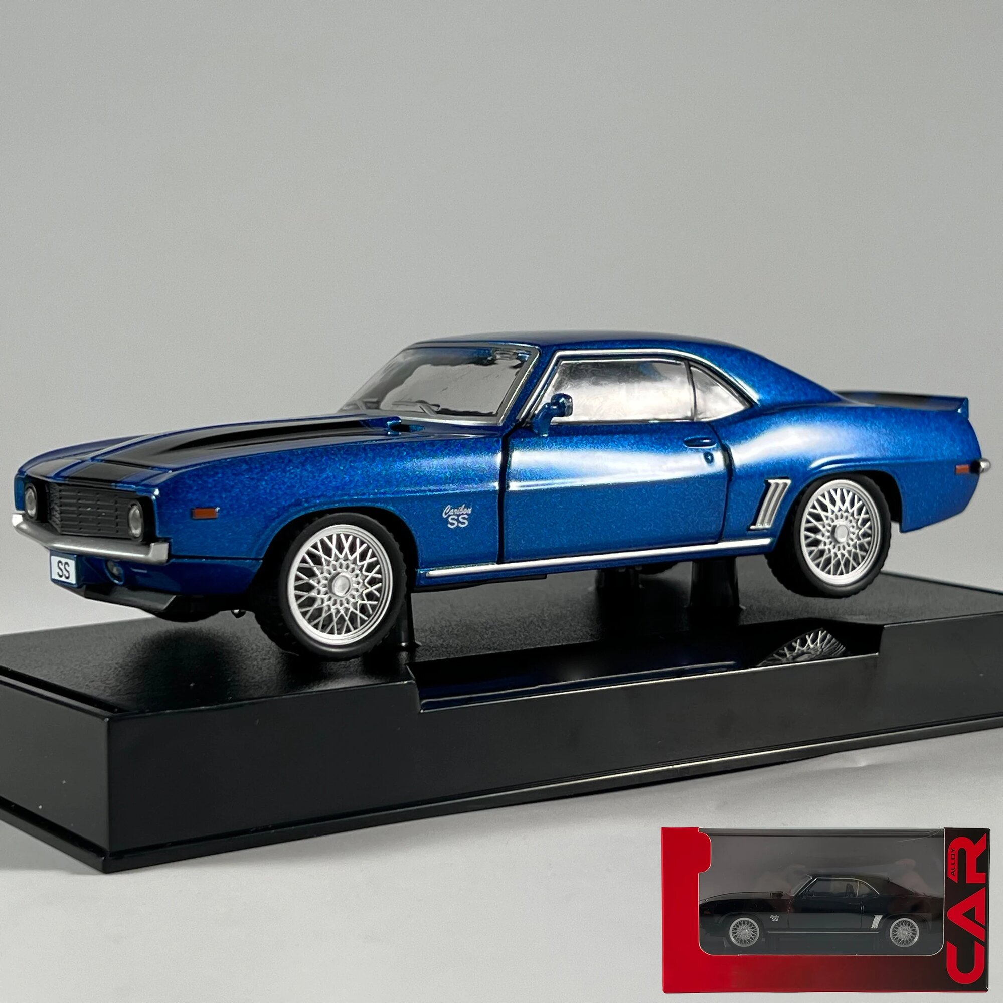 Maisto Chevrolet Camaro SS 350 1969 Blue Box