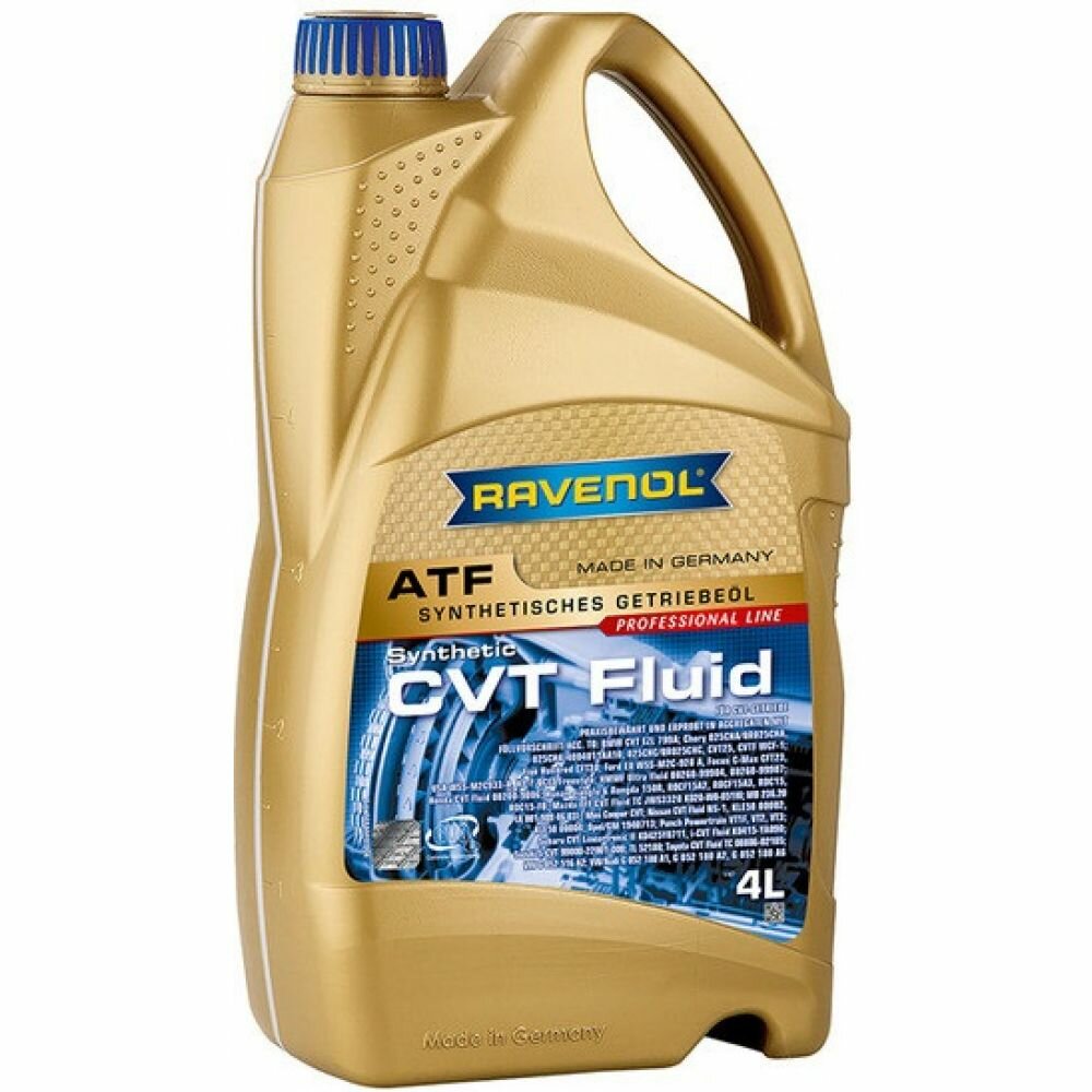 Трансмиссионное масло RAVENOL CVT Fluid, 4л, артикул 1211110-004-01-999