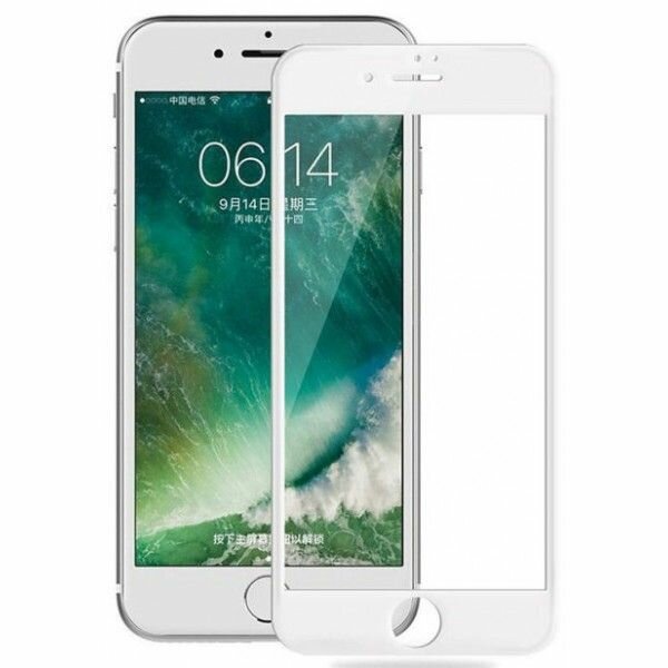 Стекло для IPhone 6 plus 4D белый