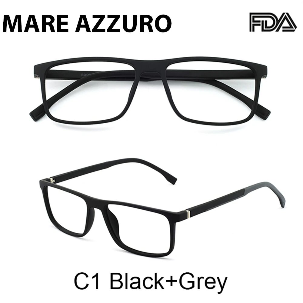 Мужские очки для чтения MARE AZZURO c1 black gray +250