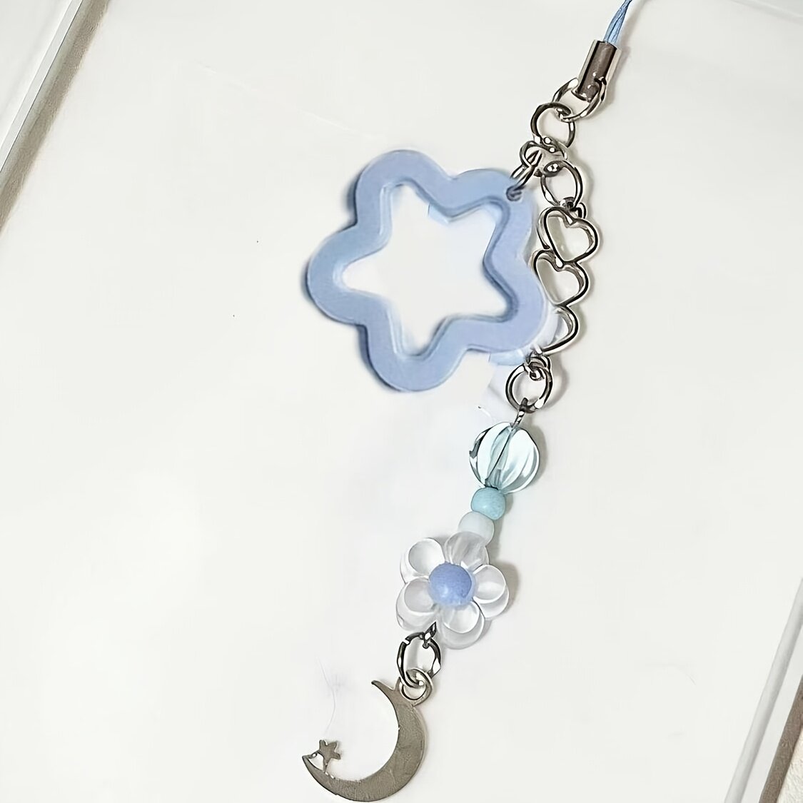 Подвеска для телефона Blue Star Moon, синий