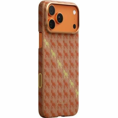 Чехол для смартфона, телефона Pitaka Ultra-Slim Case (PitaTap) Amber для iPhone 17 Pro, Оранжевый (HR1701P)