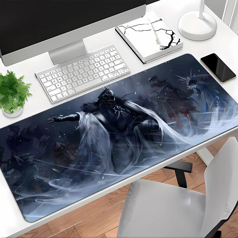 Игровой коврик для мыши и стола, 30x70 см, нескользящая резиновая основа, аниме-принт, для ПК, офиса и игр
