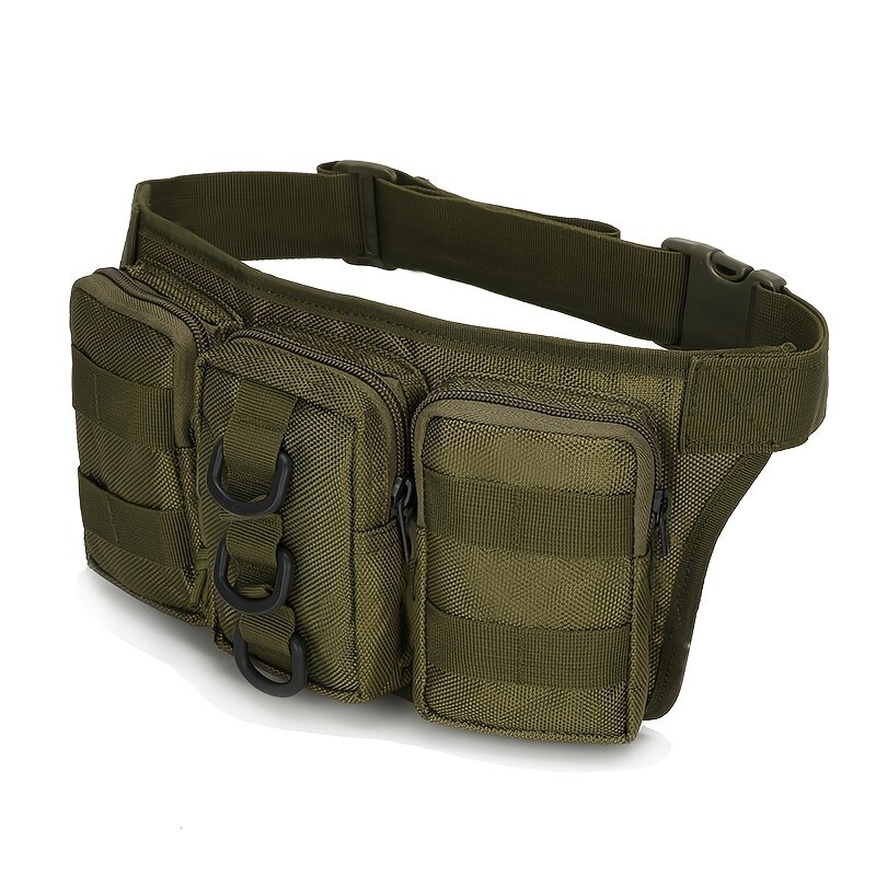 Мужская тактическая поясная сумка MOLLE, цвет оливковый