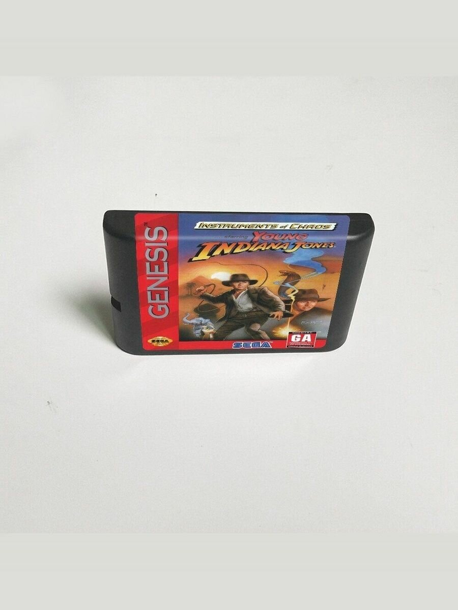Игровой картридж для приставки 16 bit SEGA: INDIANA JONES (без коробки) sega 16 bit картридж indiana jones без коробки