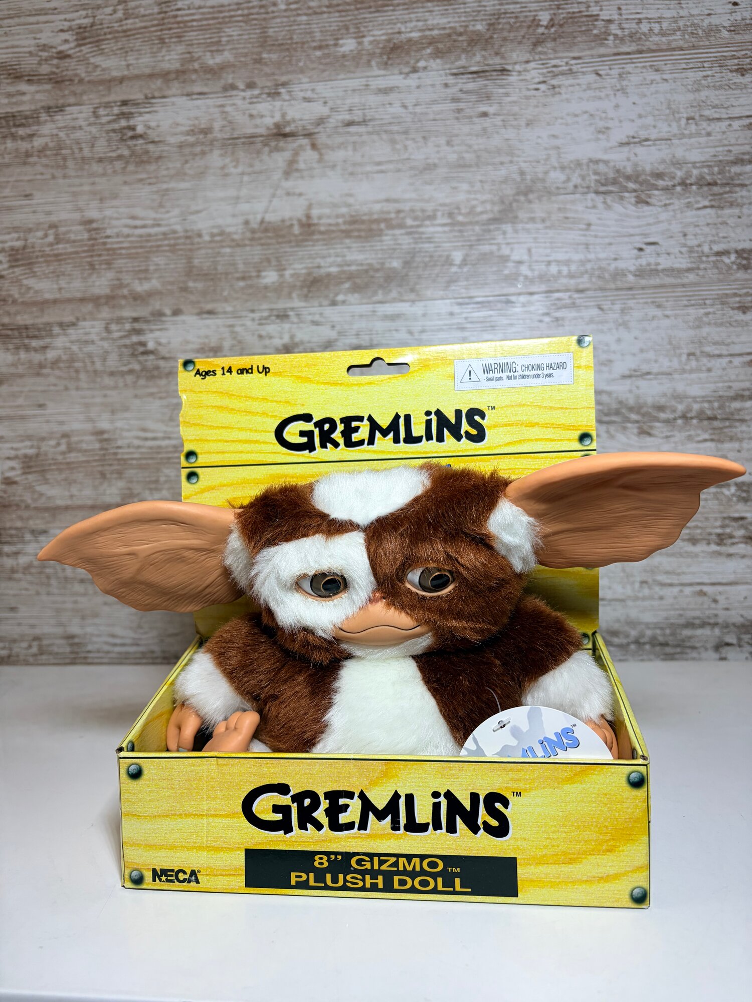 Коллекционная фигурка Gremlins Gizmo (Гизмо) 20 см, NECA, плюшевая фигурка по фильму «Гремлины»
