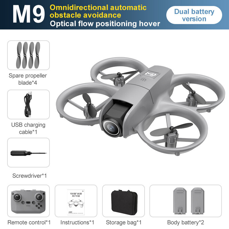 Беспилотный летательный аппарат M9 Drone GT3 с дистанционным управлением — учебный самолет для небольших соревнований и молодежных научных конкурсов среди школьников младших классов.