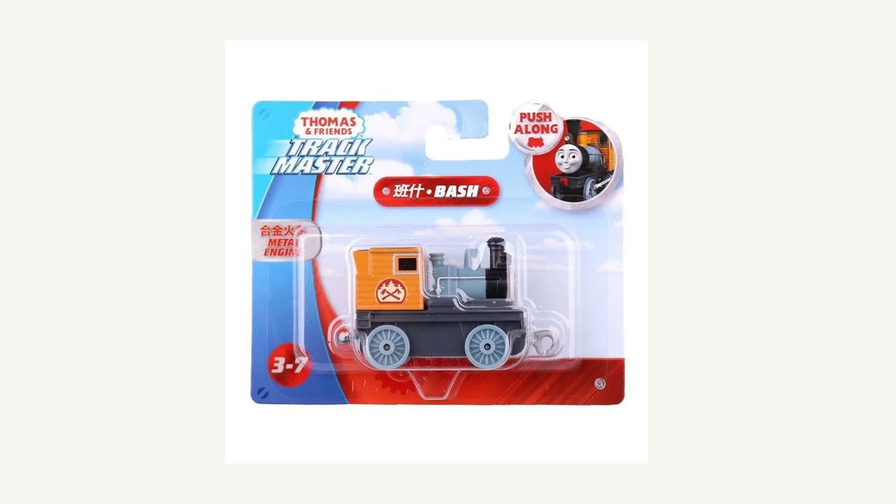 Паровоз Thomas & Friends Track Master Баш, металлический, для детей 3-7 лет — фото 1