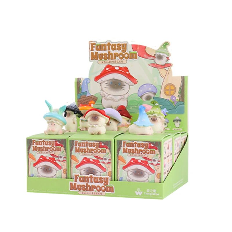 Фигурки-сюрпризы Potdemiel Cat Pai Fantasy Mushroom A set of 9