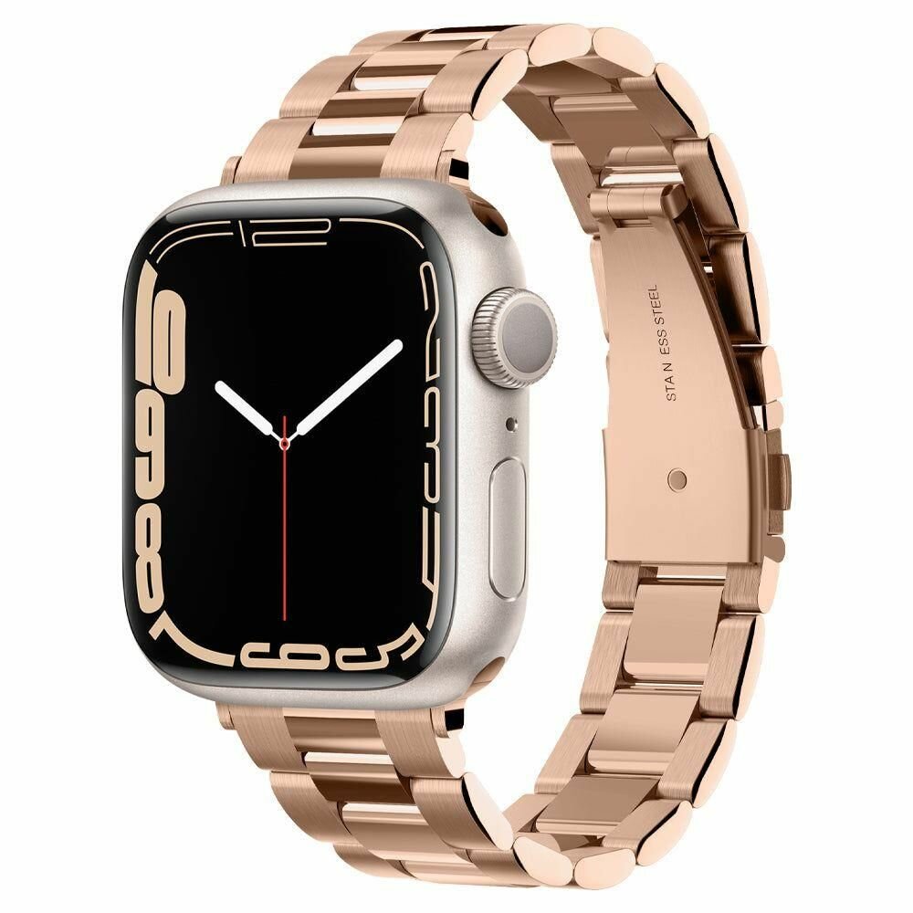 Ремешок Spigen на Apple Watch (41/40/38 mm) (061MP25944) Modern Fit / Спиген для Эпл Вотч металлический, розовое золото
