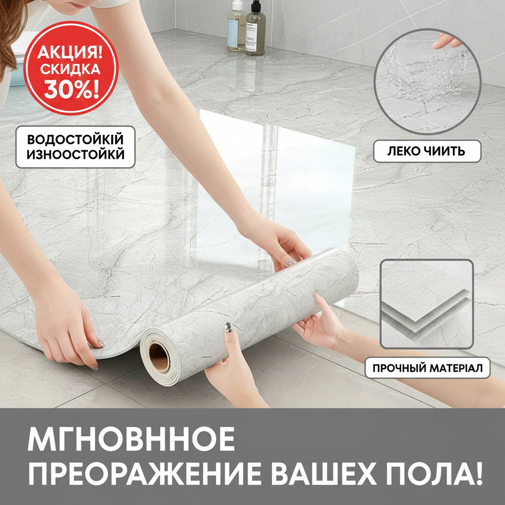 Эко плитка для пола 40 x 300 см экологичная дышащая нескользкая для детской комнаты