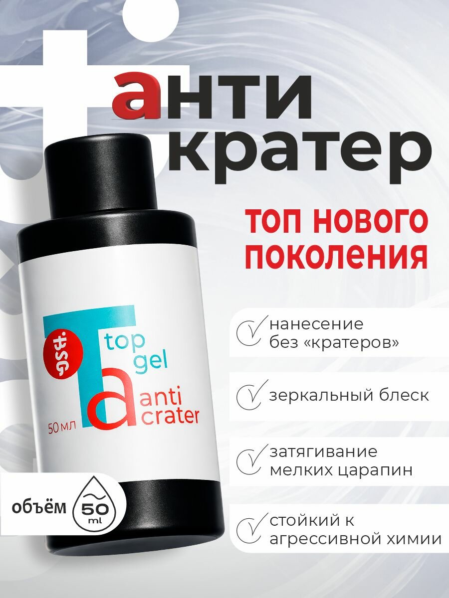 BSG Anticrater - Топ для нанесения "без кратеров" (50 мл)