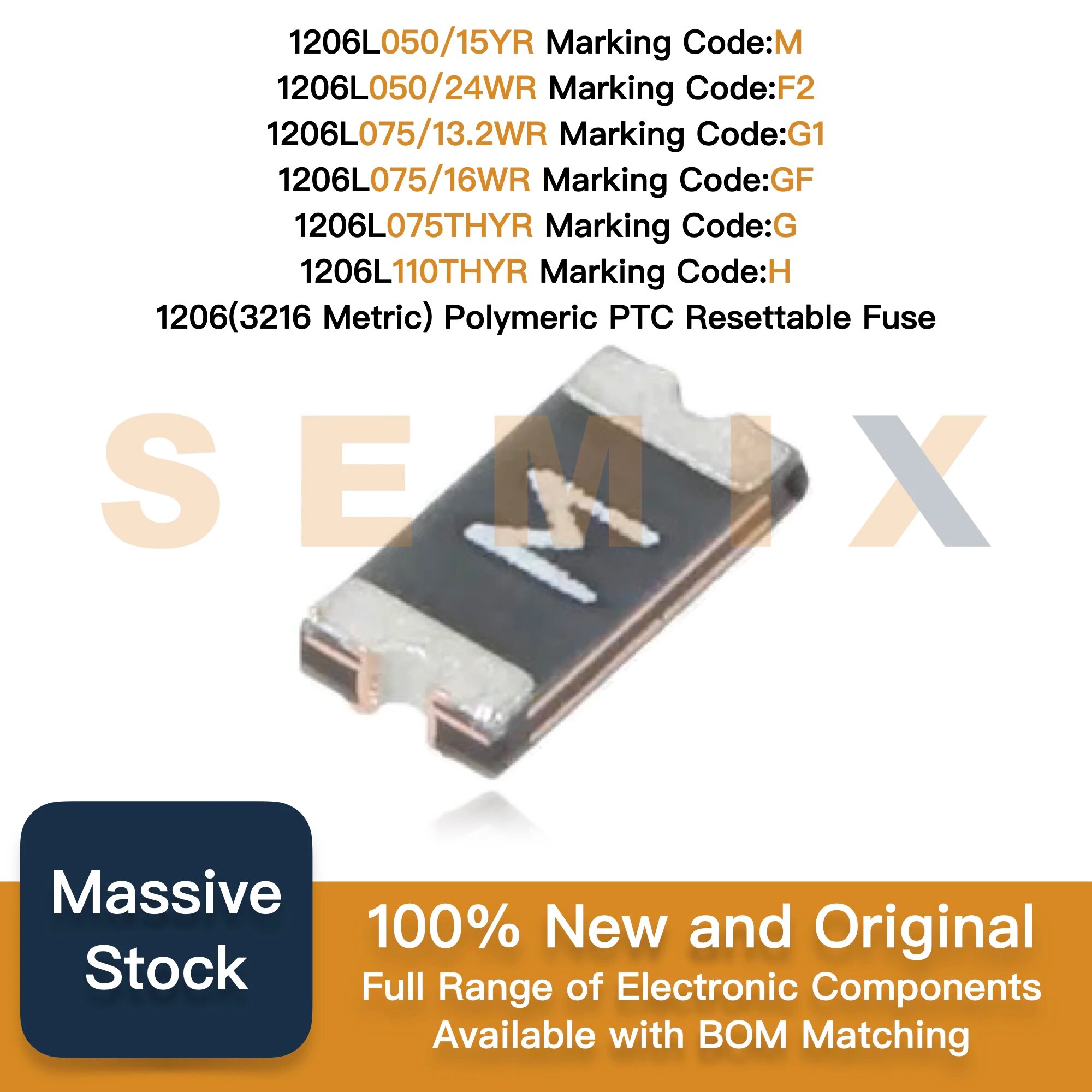 Набор из 10 шт. предохранителей 1206 SMD PTC M F2 G1 GF G H 1206L075 13.2WR