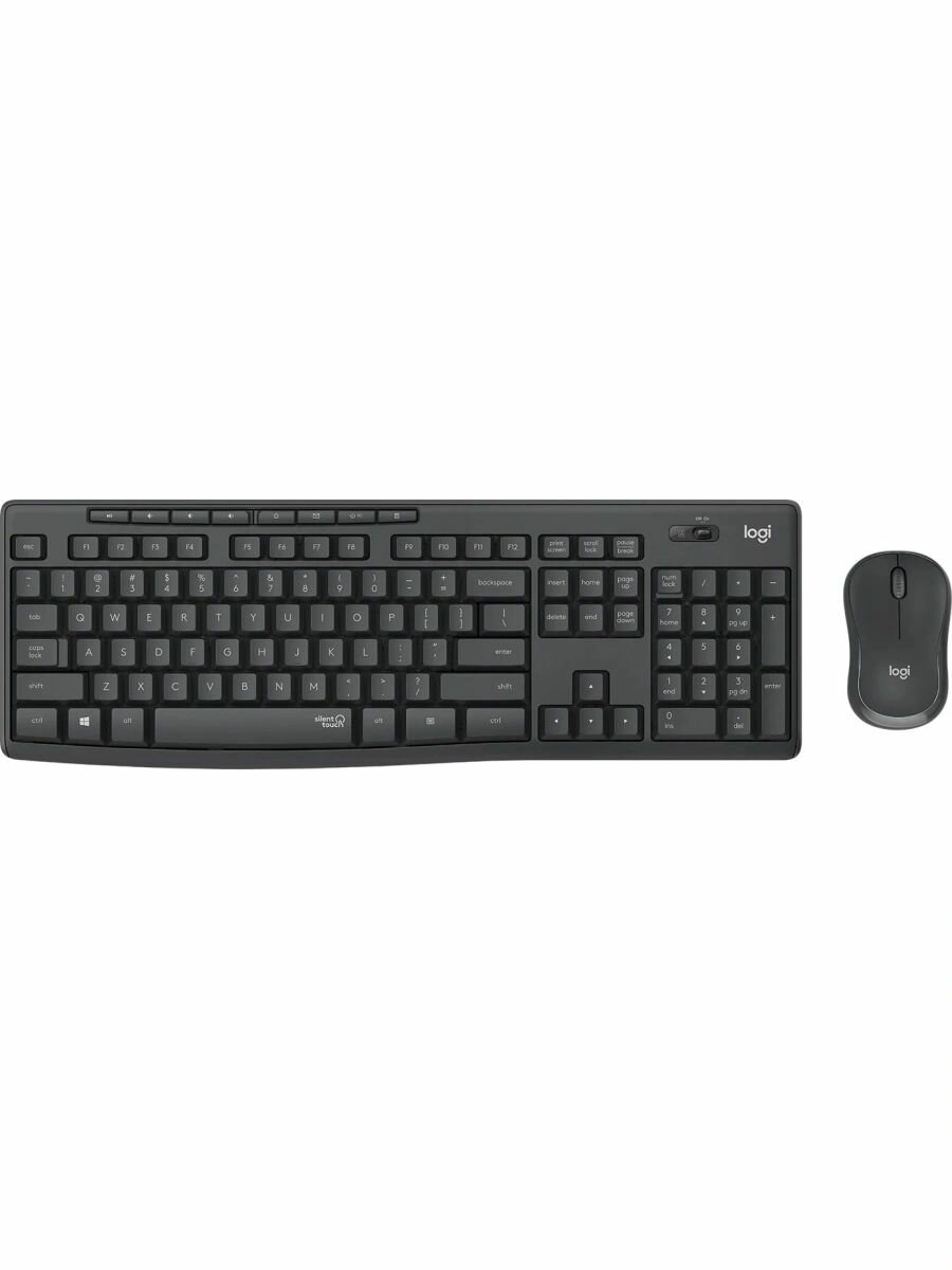 Клавиатура + мышь Logitech MK295 клав: черный мышь: черный USB беспроводная Multimedia (920-009813)