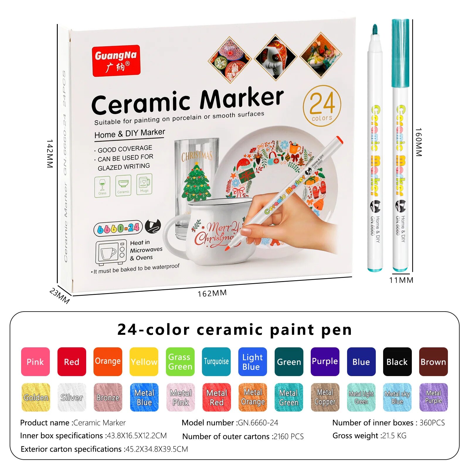 Маркеры для рисования Kissbuty 24 цвета 24 colors