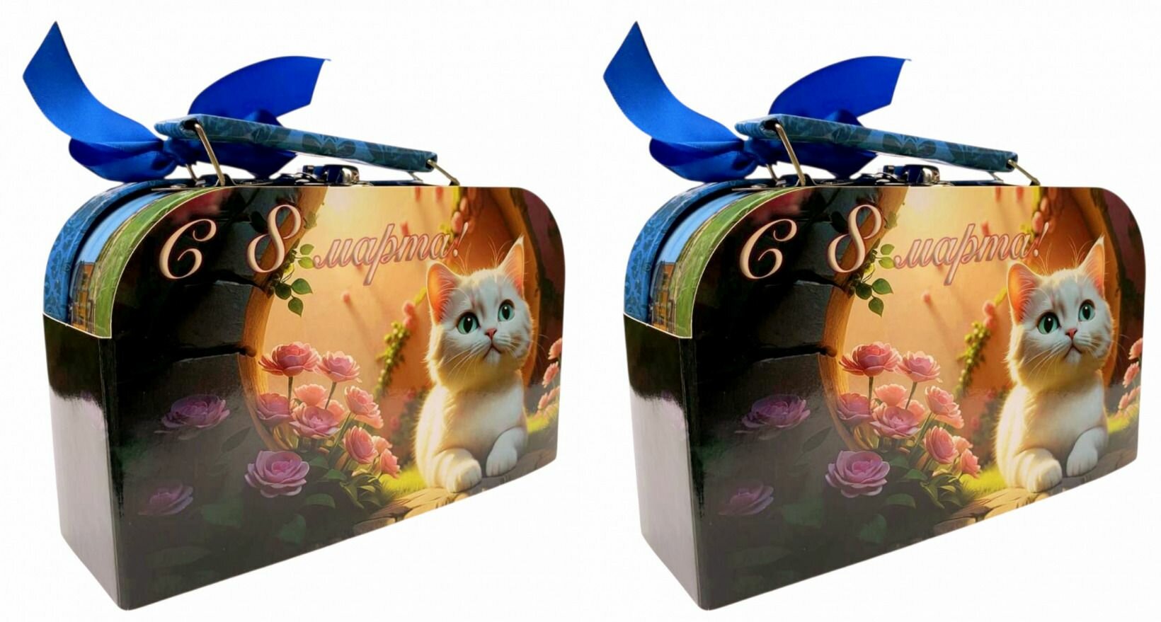 ABIGAIL Чай листовой С 8 марта, Котик, Молочный улун, 85 г, 2 уп