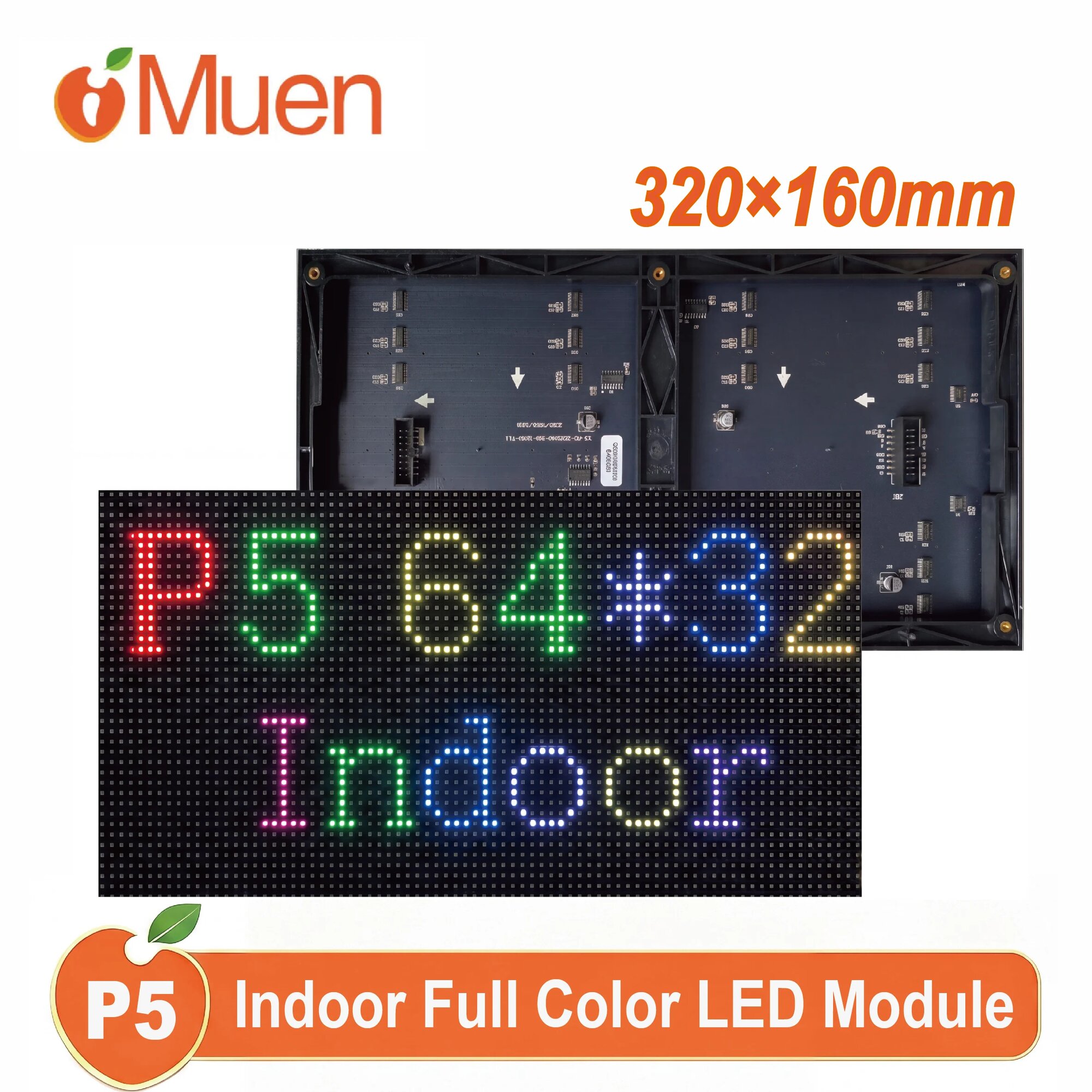 Модуль светодиодного экрана MUEN LED P5 320×160 мм