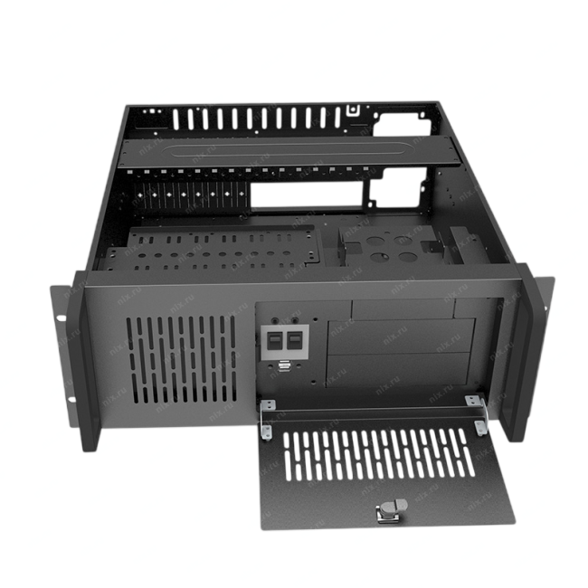 Foxline FL-4U-835 Серверный корпус/ Server case FL-4U-835, 4U Rack, ATX, M-ATX, ITX, w/o psu, (support ATX), 1x2,5" int