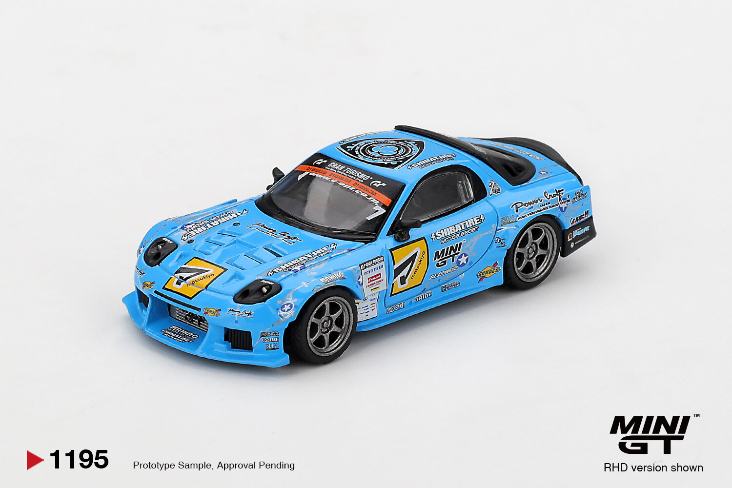 Коллекционная машинка MINI GT 1:64 Mazda RX-7 RE-Amemiya 2025 D1GP