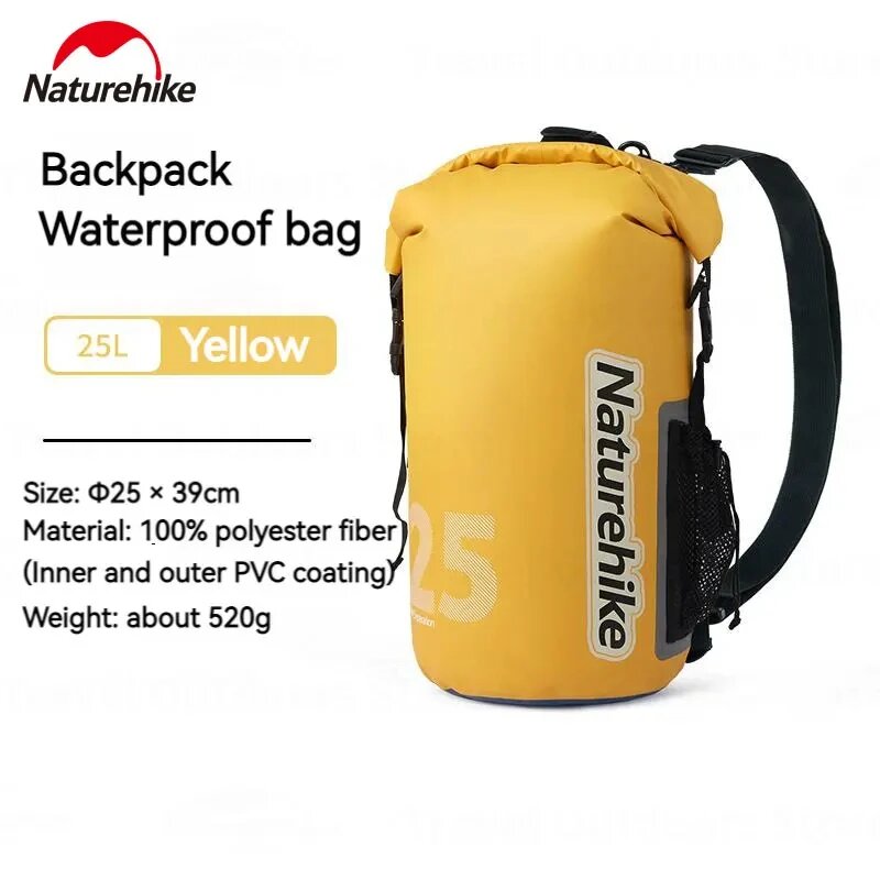Naturehike Водонепроницаемый рюкзак 25L Yellow