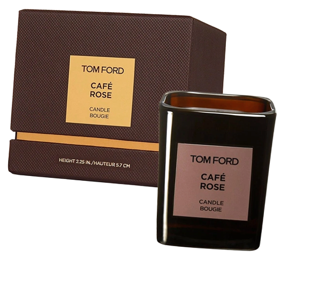 Ароматическая свеча Tom Ford Cafe Rose 595 гр - Том Форд Кафе Роуз для дома