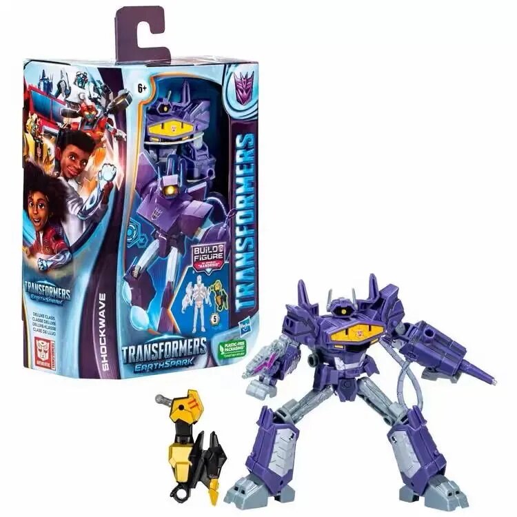 Игрушки-трансформеры Hasbro Transformers Toys EarthSpark Deluxe Class Shockwave Action Figure