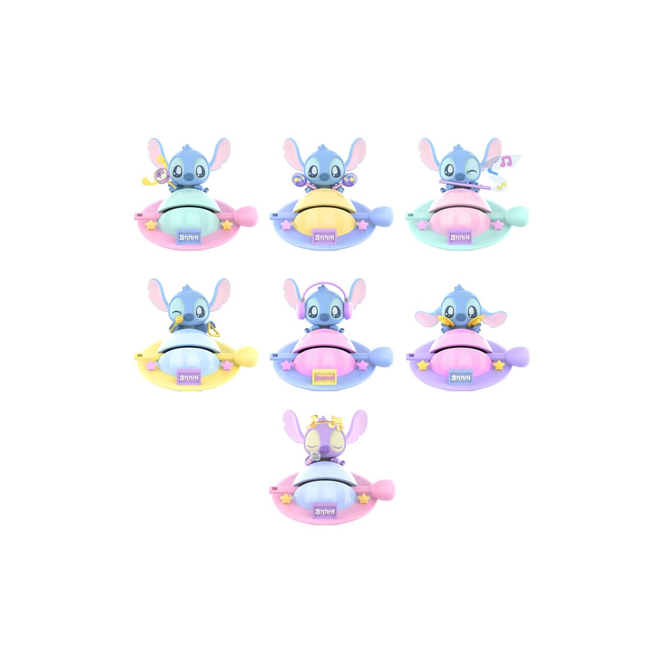 GOLDLOK Disney Stitch Knock Ornaments Lilo & Stitch Creative Mystery Boxes Single Mystery Box/Full Box 9 Pcs