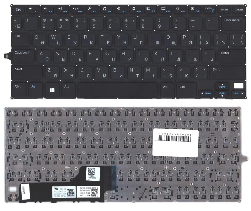 Клавиатура для ноутбука Dell Inspiron 11 3147 черная