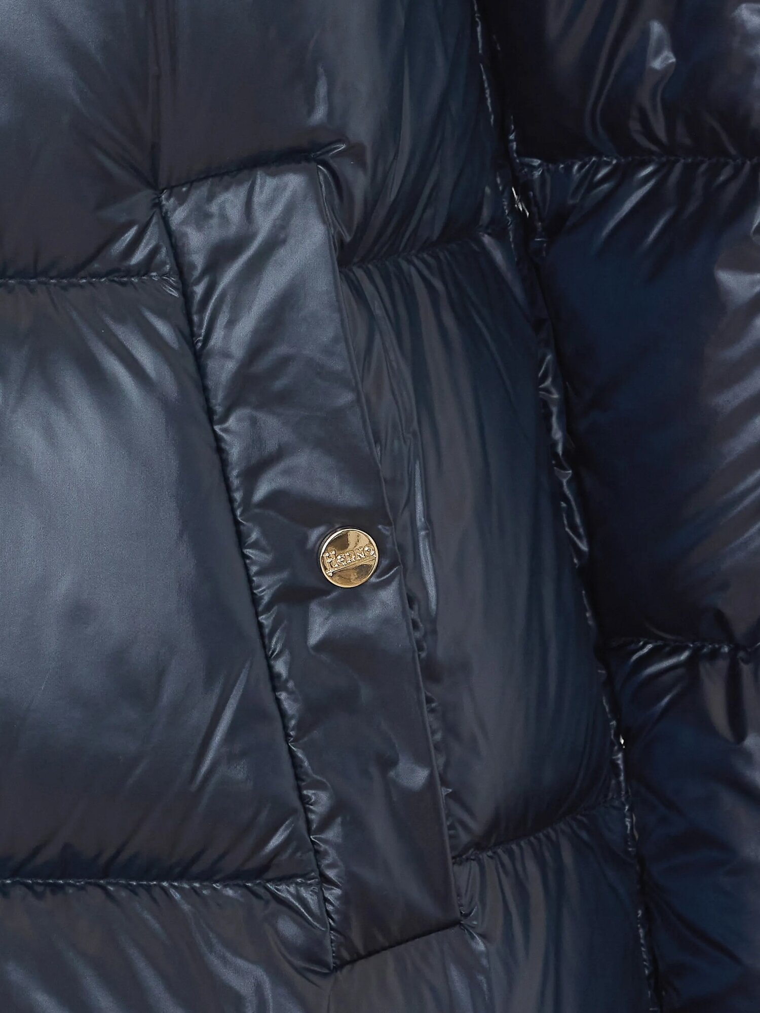 Пальто Herno Padded hooded coat, размер 46, синий — фото 1
