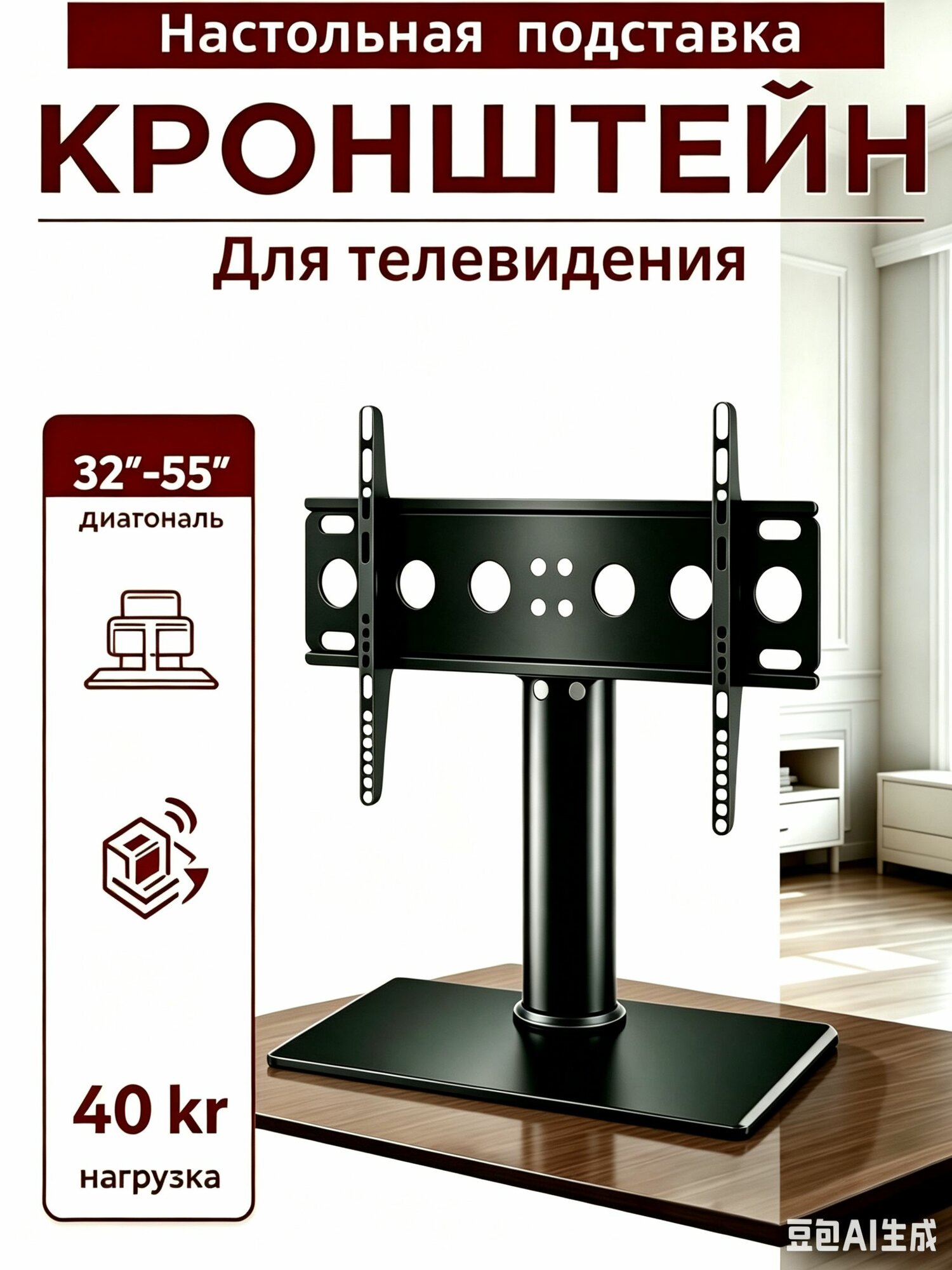Кронштейн для телевизора настольный 32"-55"
