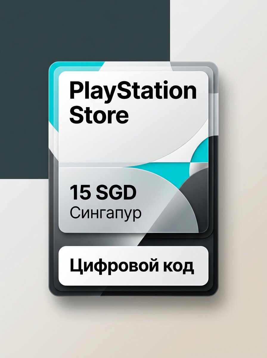 Подарочная карта PlayStation Store SGD 15 для PlayStation 5, электронный ключ, регион Сингапур