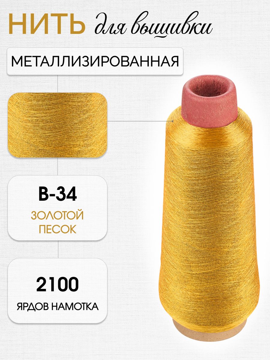Нитки металлизированные для вышивки и декоративных строчек