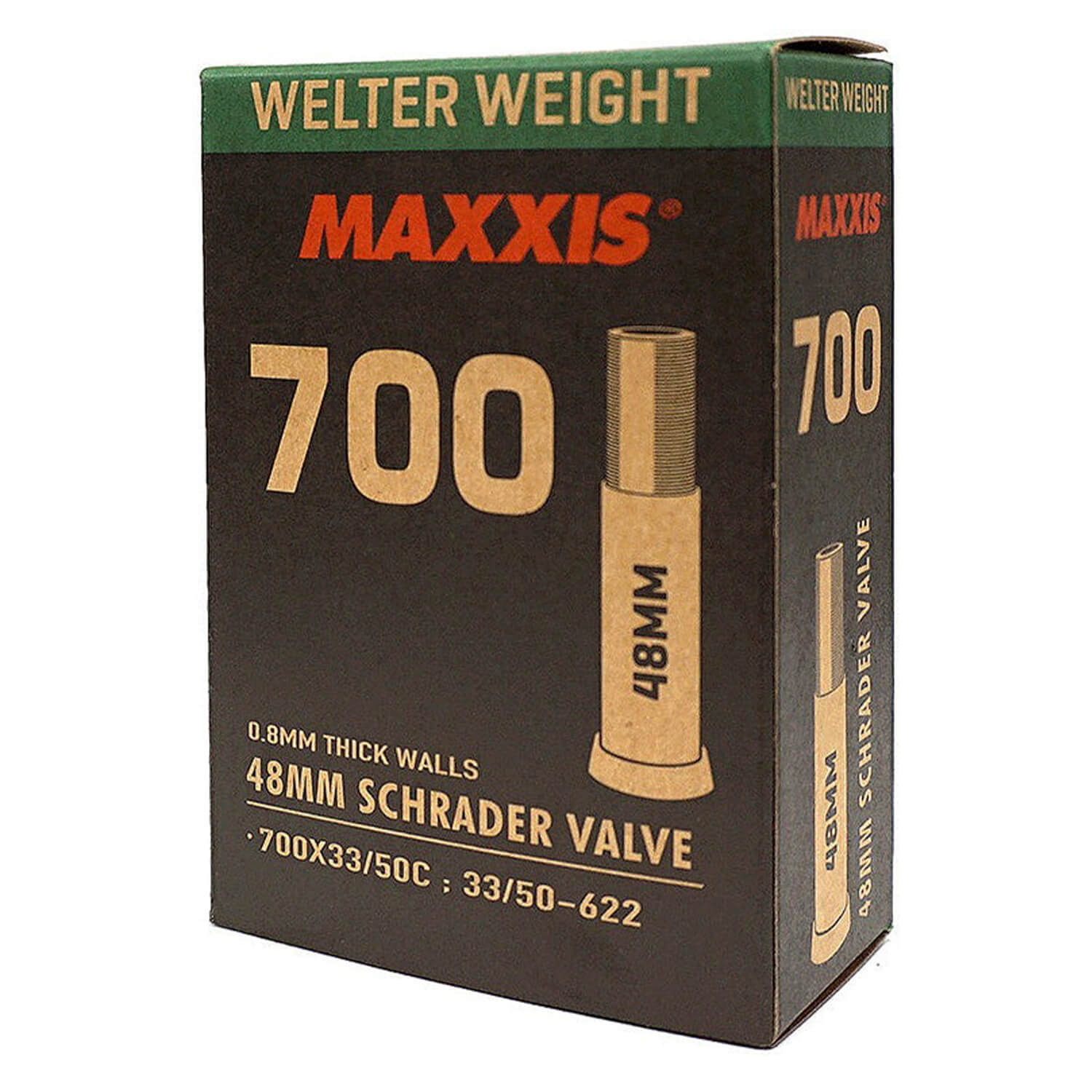 Велокамера Maxxis Welter Weight 700x33/50C 0.8mm Автонипель 48мм