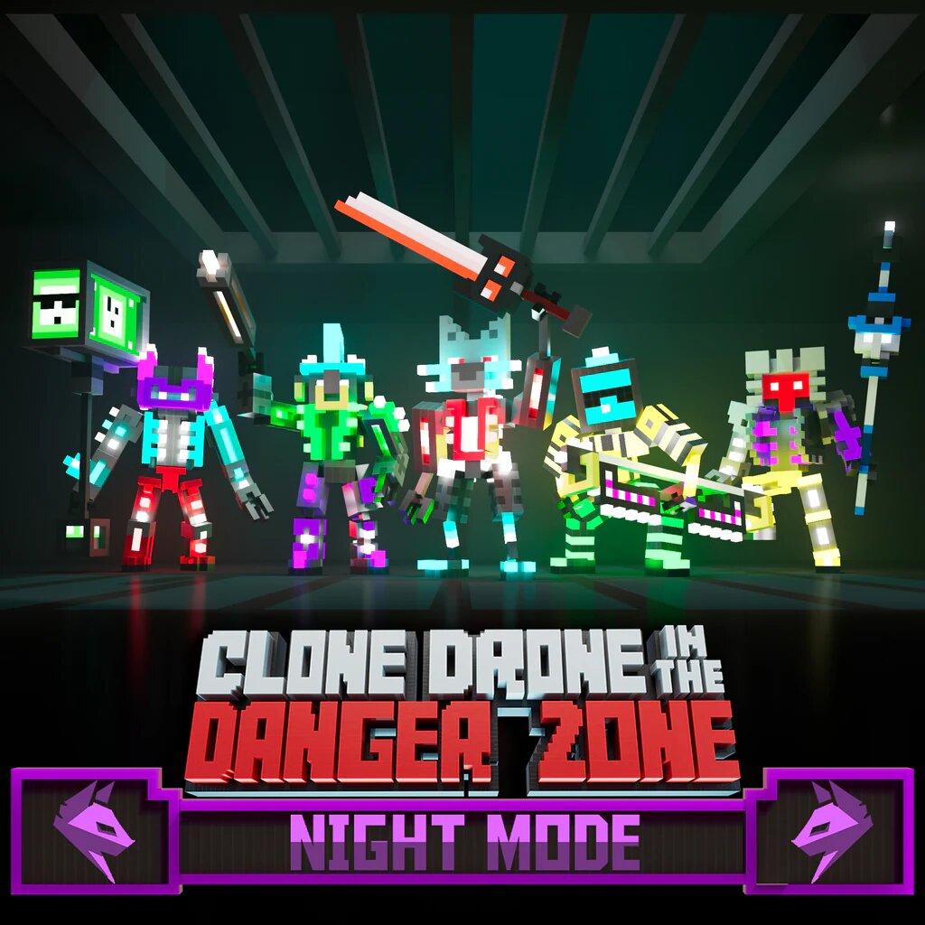 Дополнение Clone Drone in the Danger Zone - Night Mode Pack, цифровое издание PlayStation 4, регион Индия / код пополнения баланса