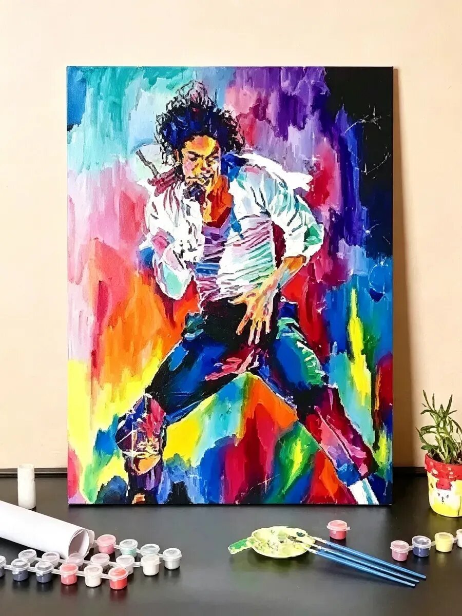 DIY картина Michael Jackson холст с фото на заказ