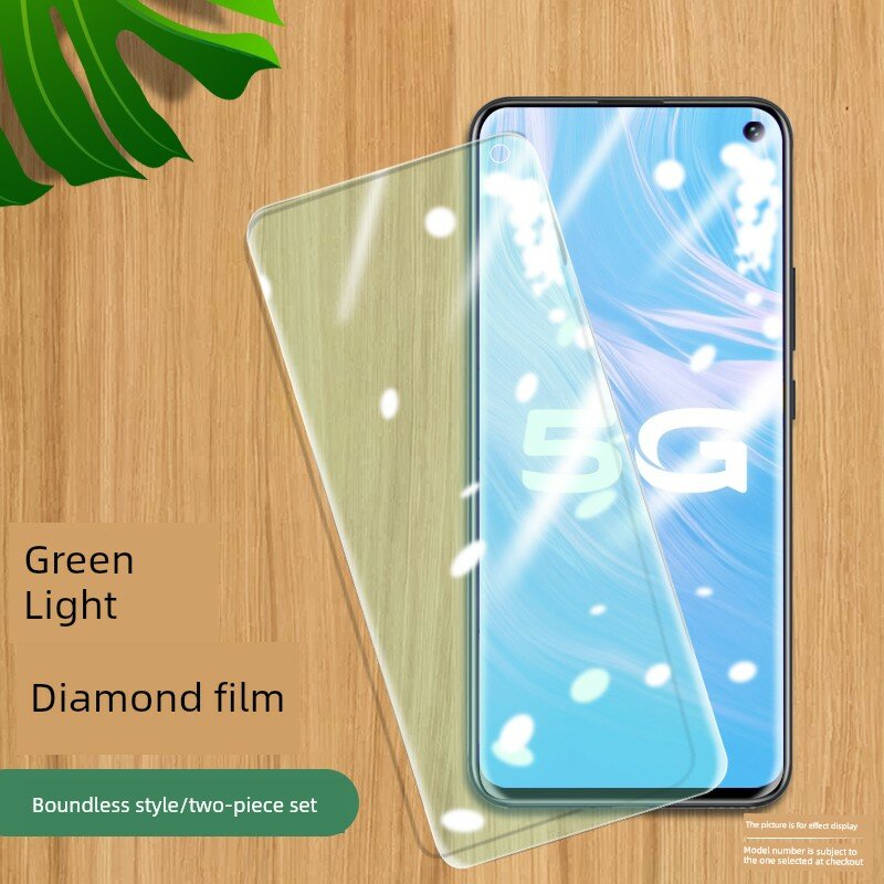 Vivo Z5i Хлорофилл зеленый свет закаленное стекло защитный экран, 2 шт, уход за глазами, против синего света, полное
