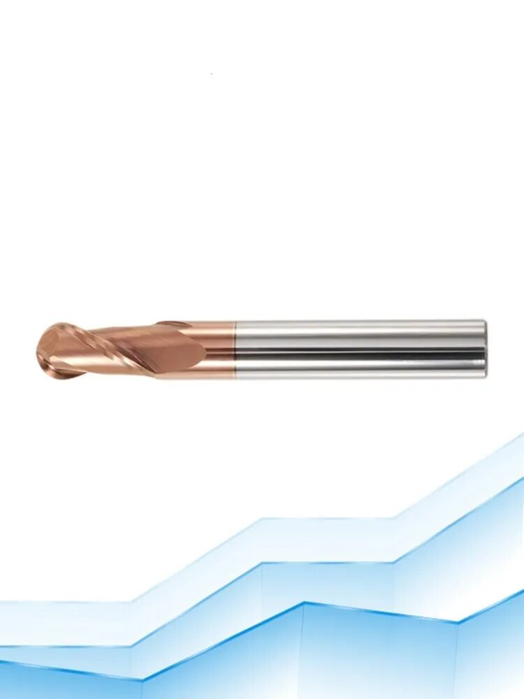 Промышленный шарошечный фрезерный cutter с 2 канавками, R2.5 6D