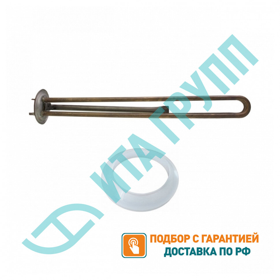 Комплект ТЭН 3кВт (3000Вт) RF для водонагревателя Electrolux, Zanussi, под анод М4 + прокладка, 20066K1
