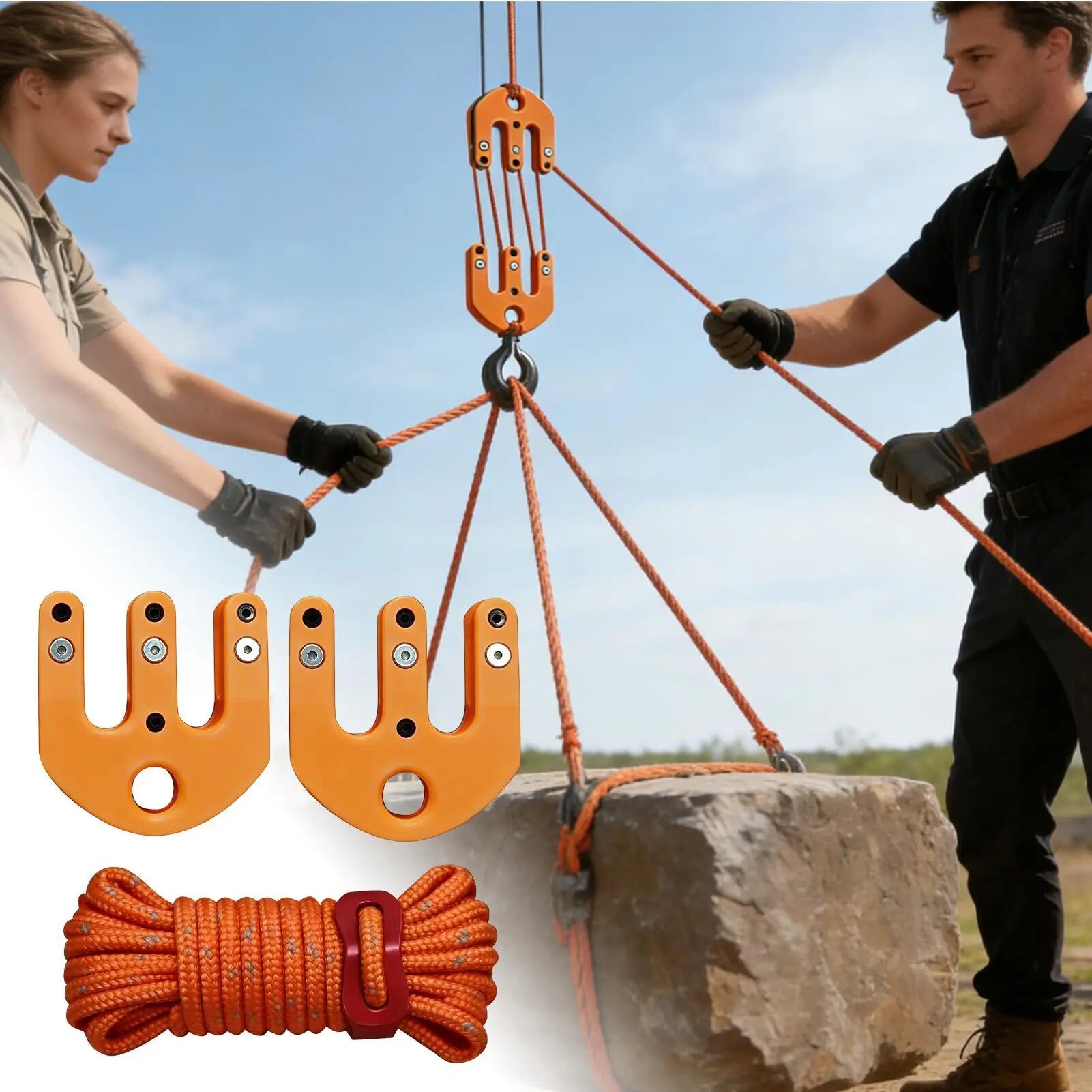 Портативная ременная лебедка-таль Nylon