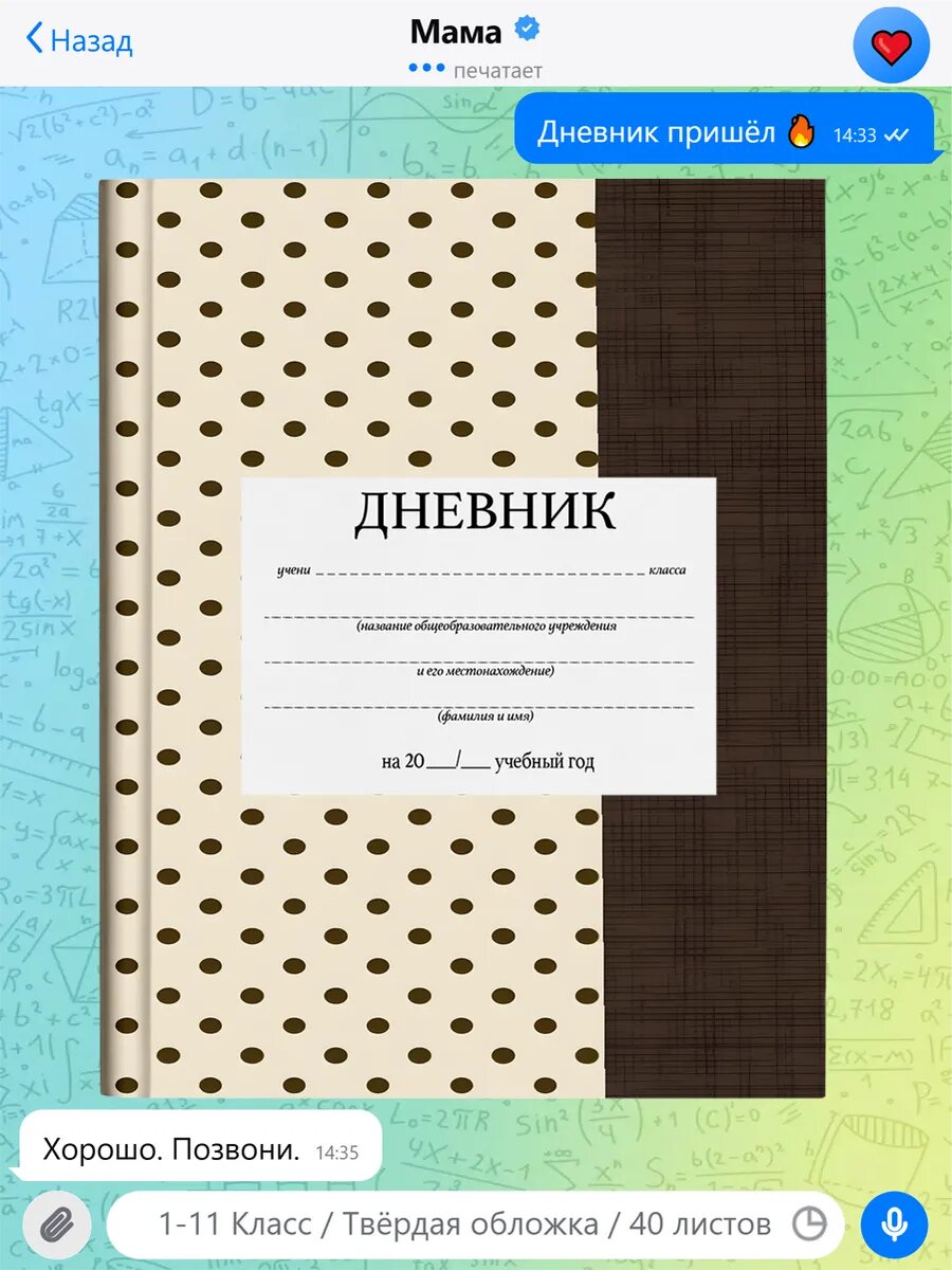 Школьный дневник с принтом y2k pinterest