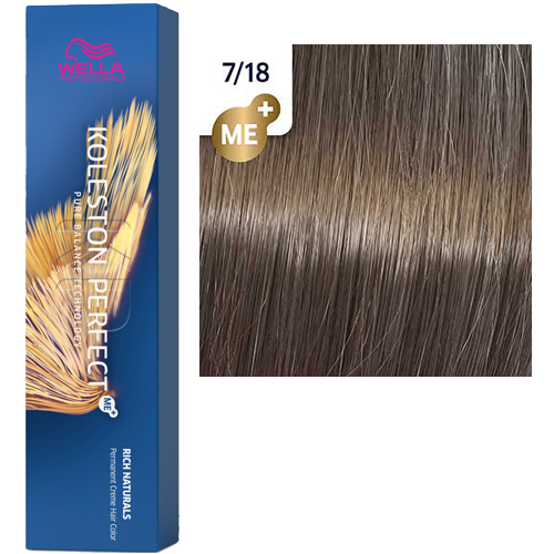 WELLA Koleston Perfect ME+ Крем-краска стойкая оттенок 7/18