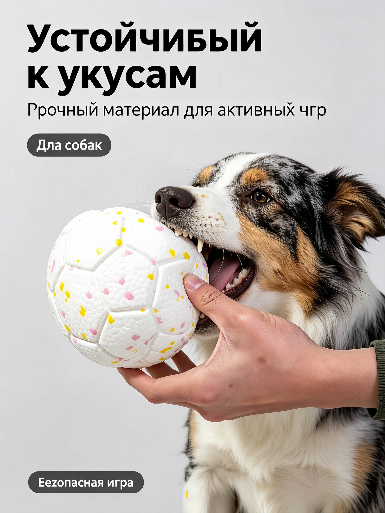 Мяч для собак средних и крупных пород,14см