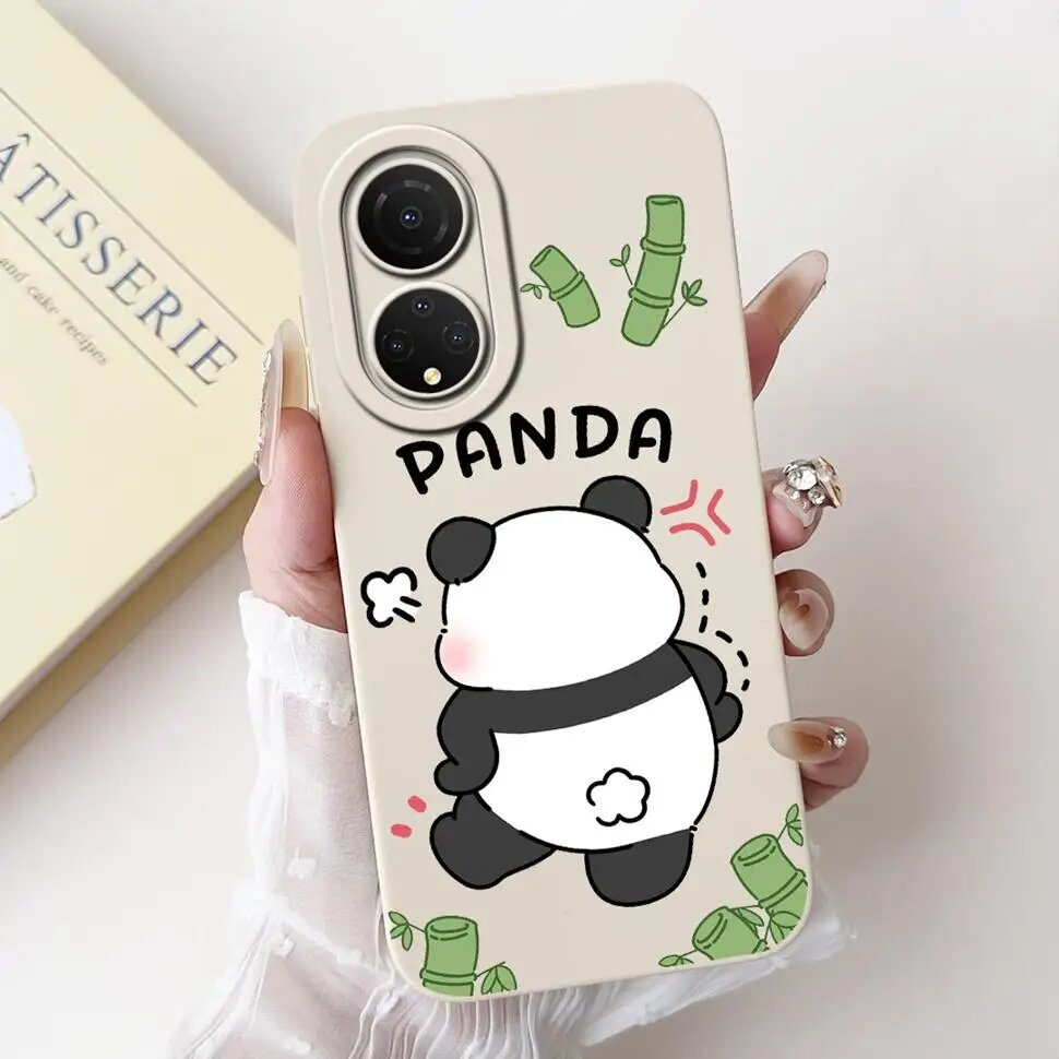 Чехол для Honor X7 CMA-LX1 Cute Panda Dog, мягкий силиконовый чехол для телефона Белый, TYbai1934