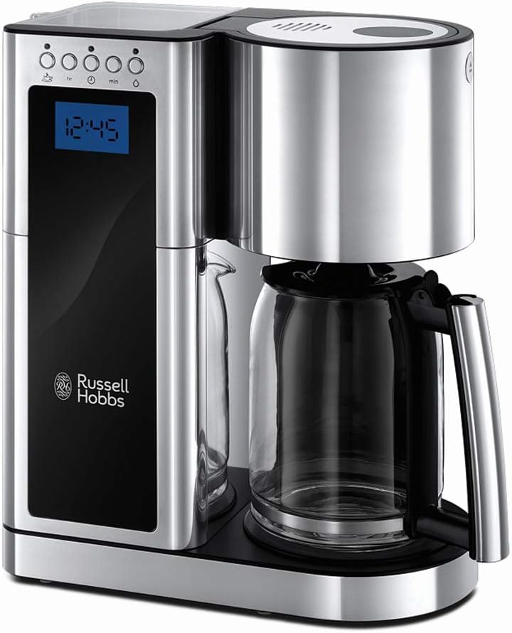 Кофеварка Russell Hobbs 1600 Вт, серебристый , Elegance 23370-56