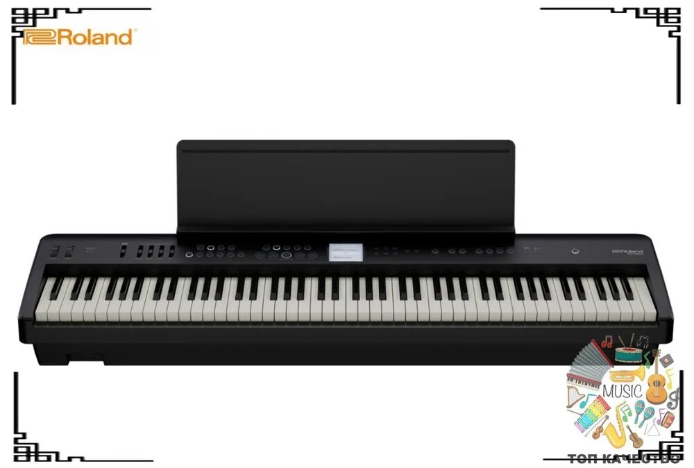 Roland FP-E50 BK / цифровое пианино, 88 клавиш, 256 полифония, 1018 тембров, Bluetooth Ver 4.2