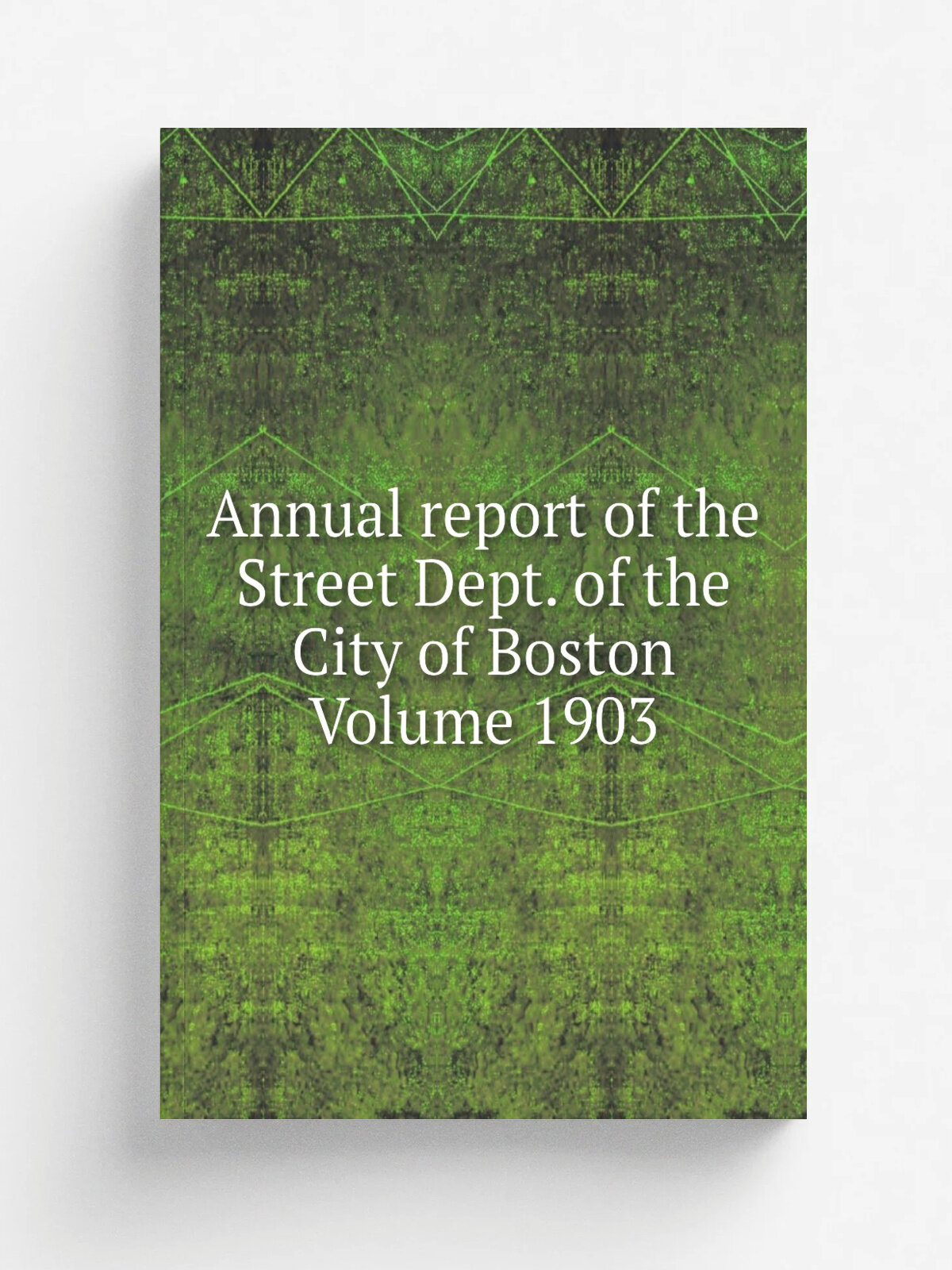 Annual report of the Street Dept. of the City of Boston Volume 1903