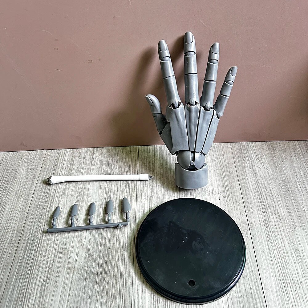 Bandai 1:1 Суперподвижная Модель Руки из ПВХ Серый, R grey no box