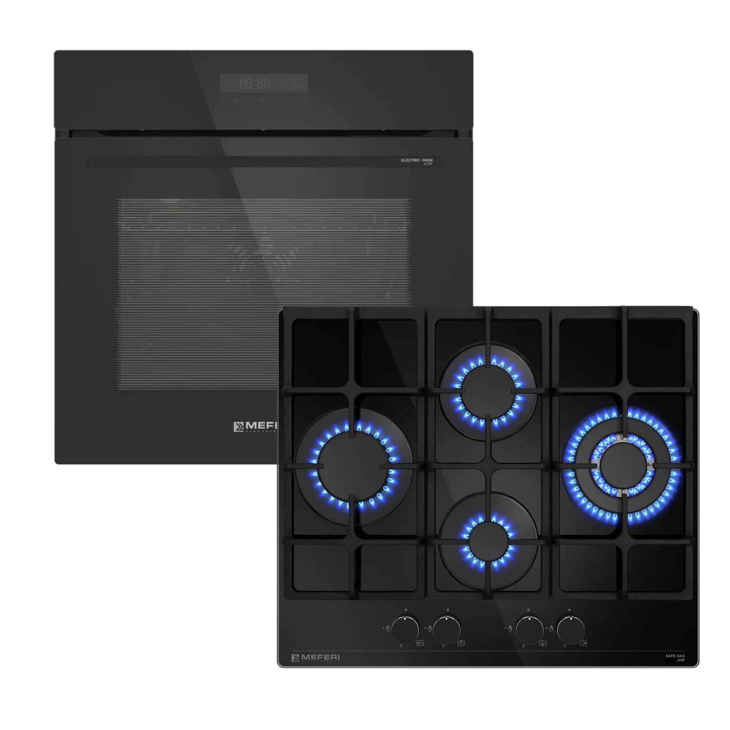 Комплект встраиваемой техники 60см черный MS60BK31