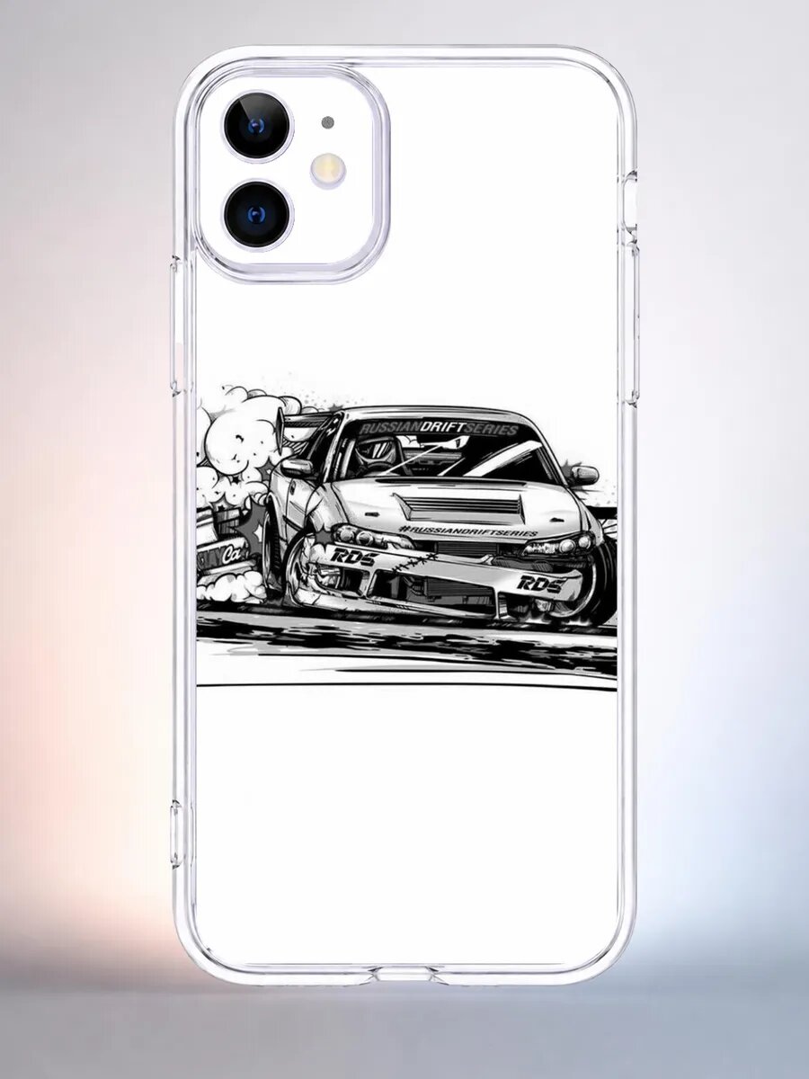 Чехол iPhone 14 дрифт-кар с Y2K Indie Sleaze