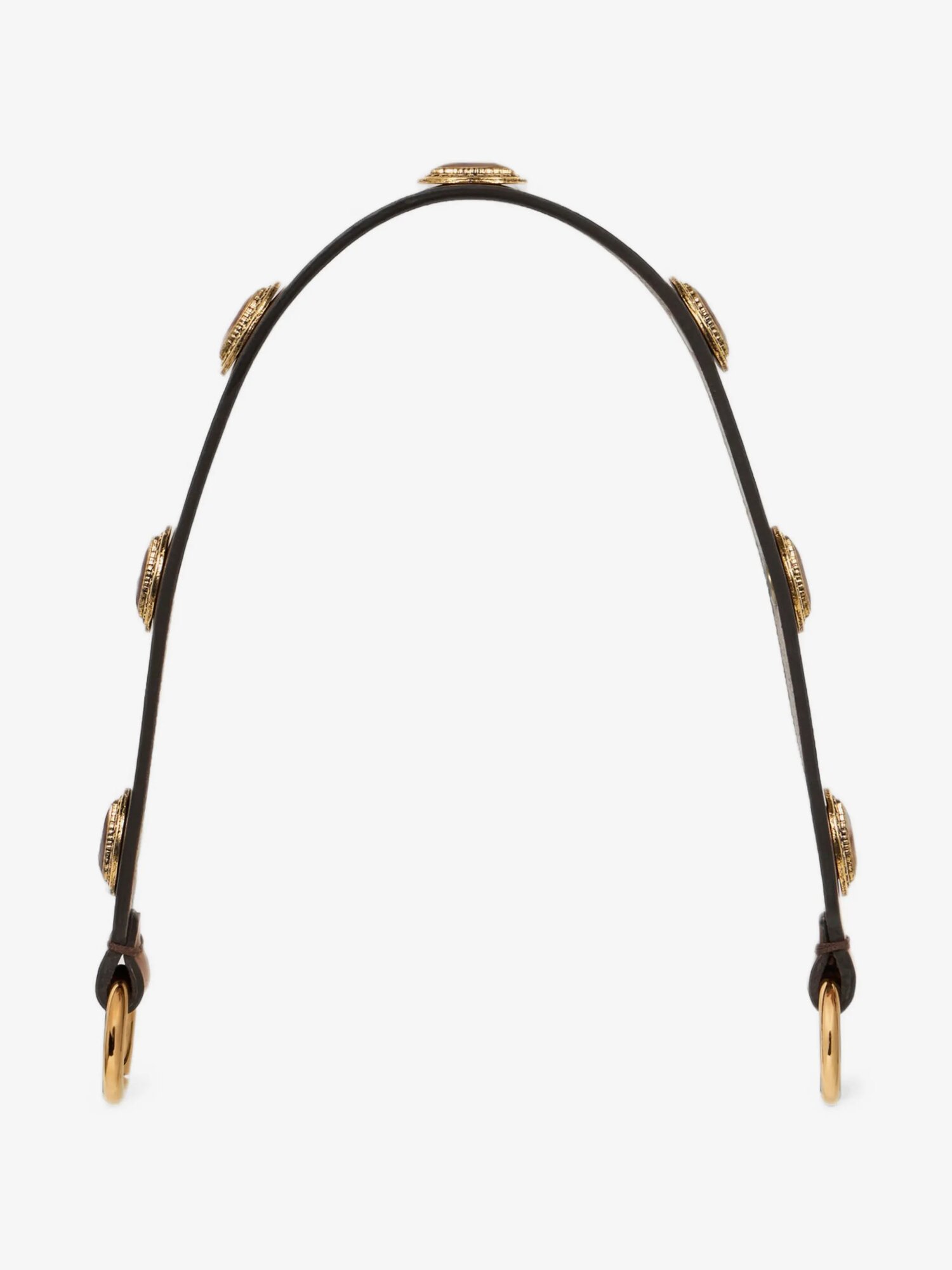 Сумка Leather bag handle with oval-shaped studs